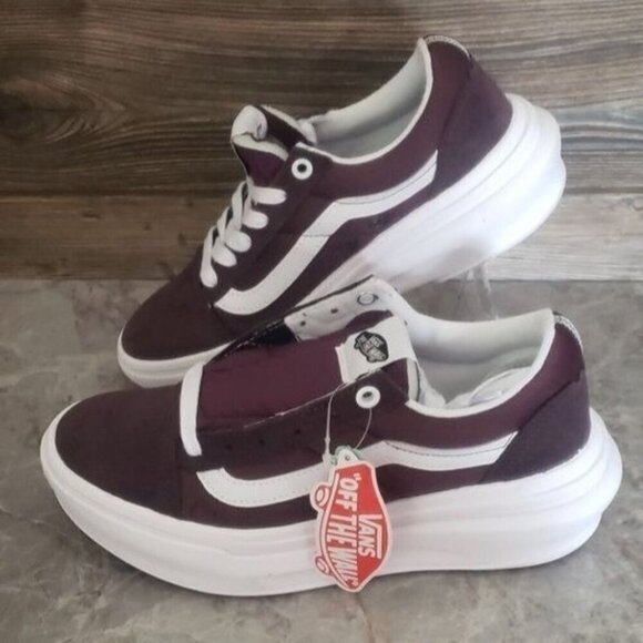 Vans | Shoes | New Vans Old Skool Over Purple Wine Platform Comfycrush ...